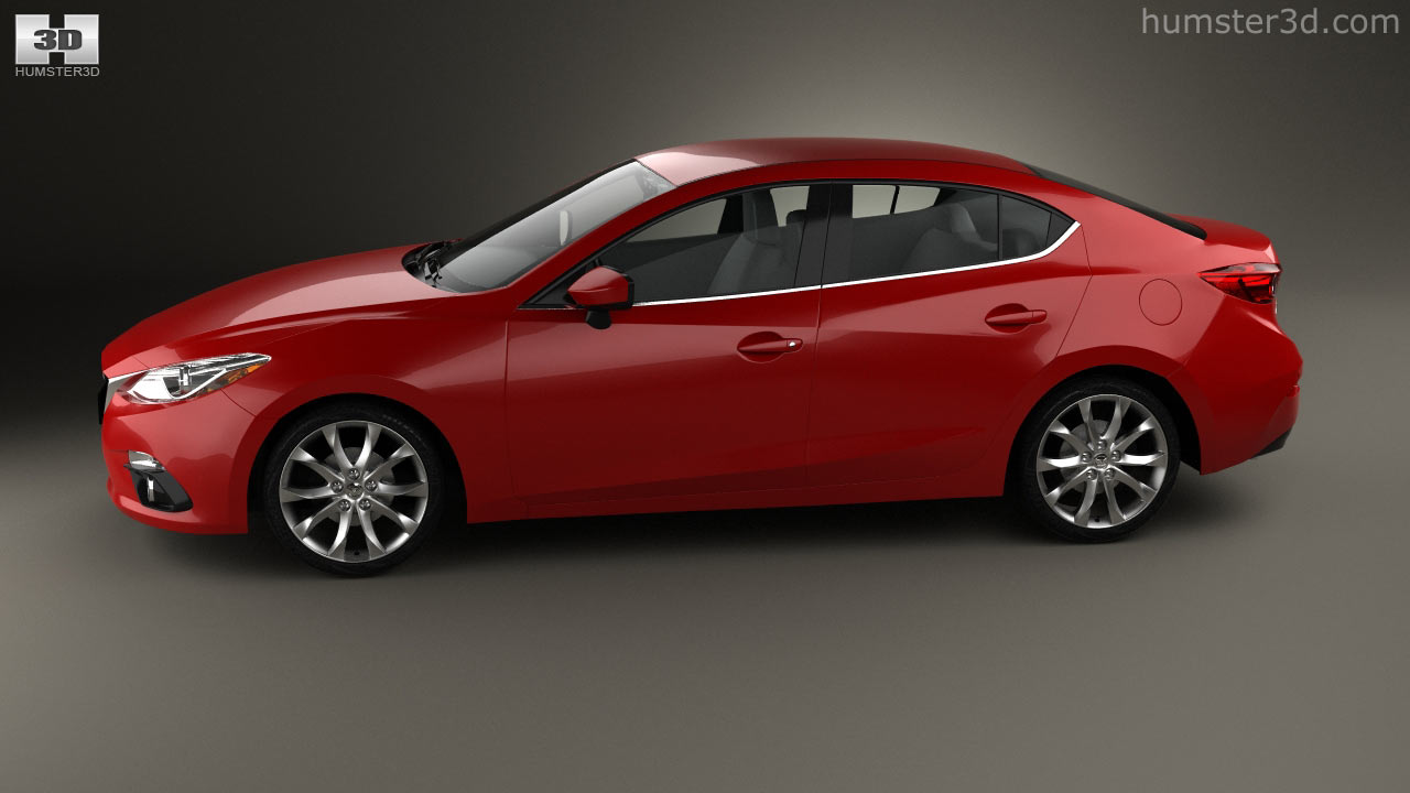 360 view of Mazda 3 sedan 2016 3D model - 3DModels store