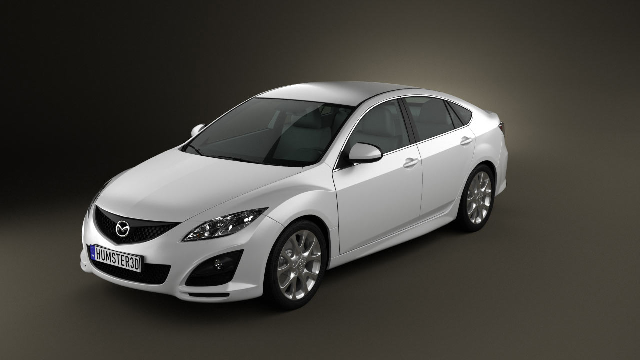 360 view of Mazda 6 hatchback 2014 3D model - 3DModels store