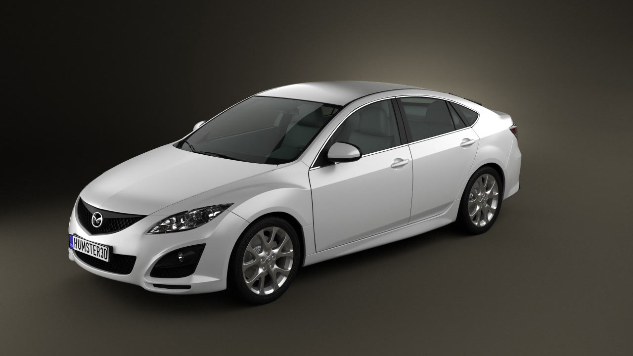 360 view of Mazda 6 hatchback 2014 3D model - 3DModels store