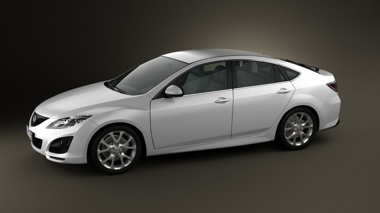 360 view of Mazda 6 hatchback 2014 3D model - 3DModels store