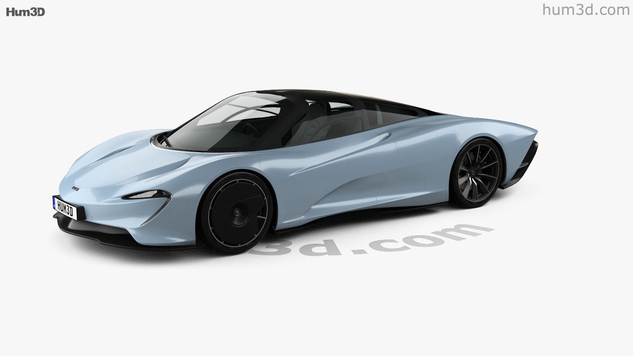 360 view of McLaren Speedtail 2021 3D model - 3DModels store