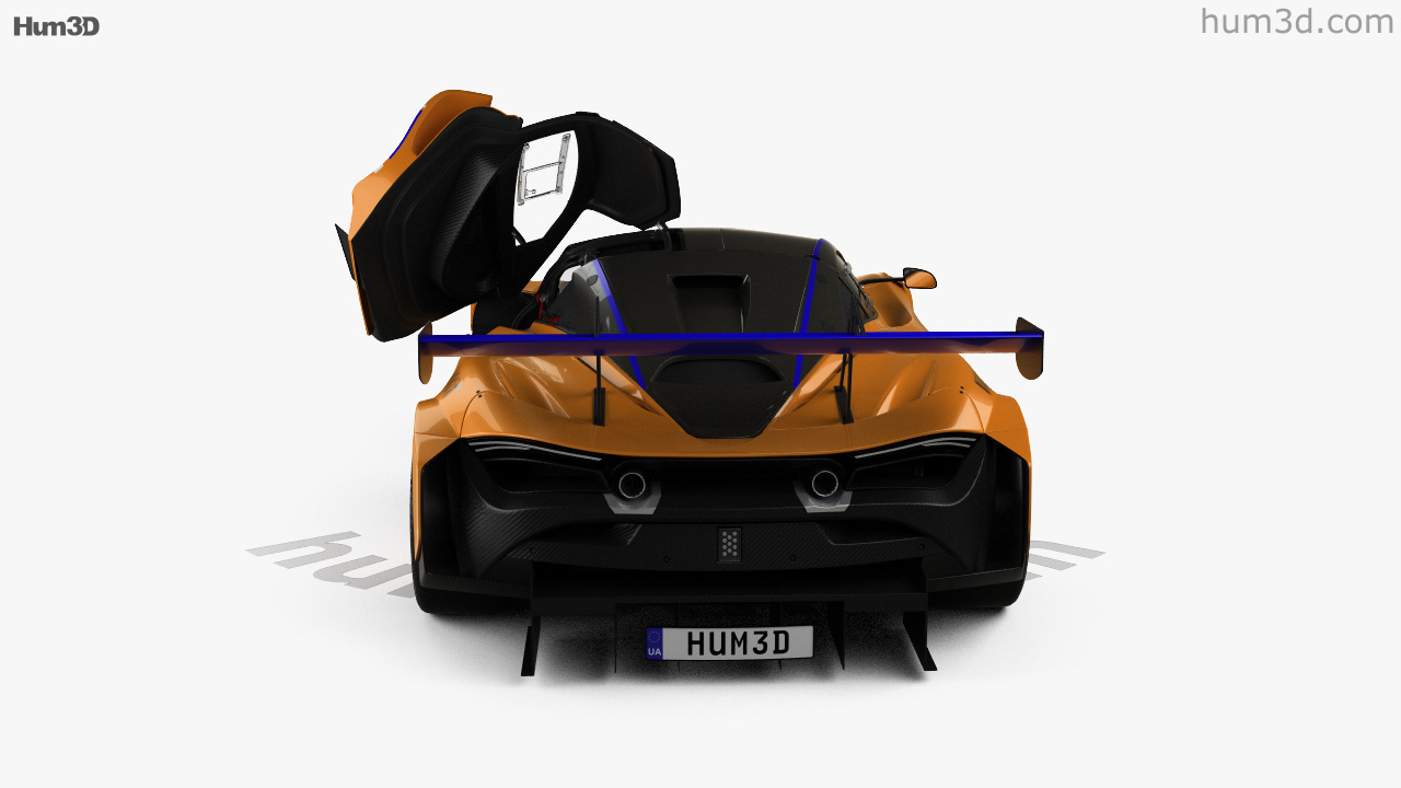 360 view of McLaren 720S GT3 with HQ interior 2021 3D model - 3DModels ...