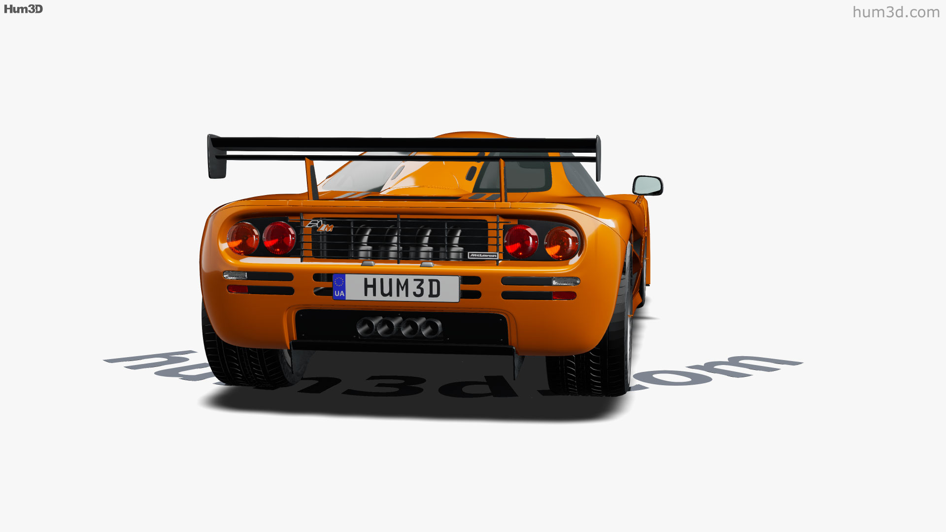 360 view of McLaren F1 LM XP1 1998 3D model - 3DModels store