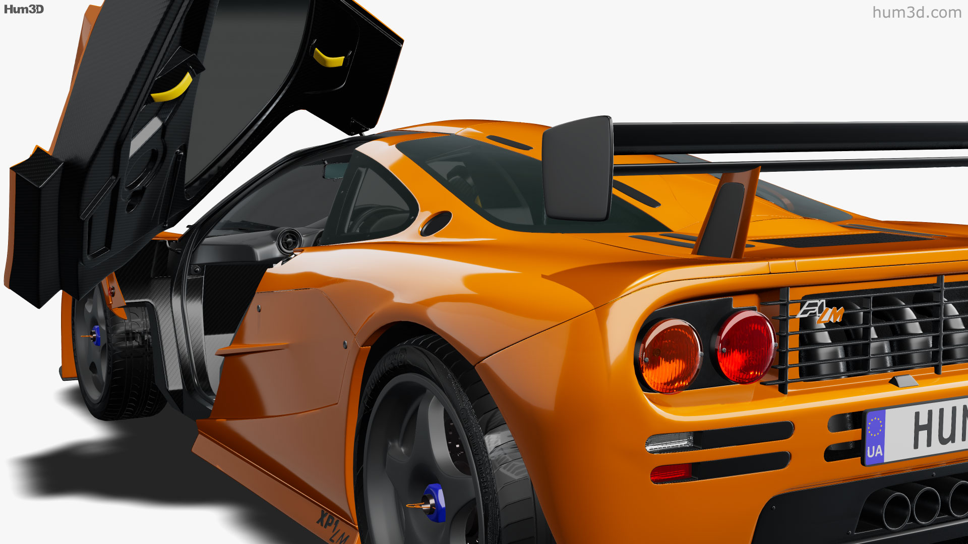 360 view of McLaren F1 LM XP1 with HQ interior 1998 3D model - 3DModels ...