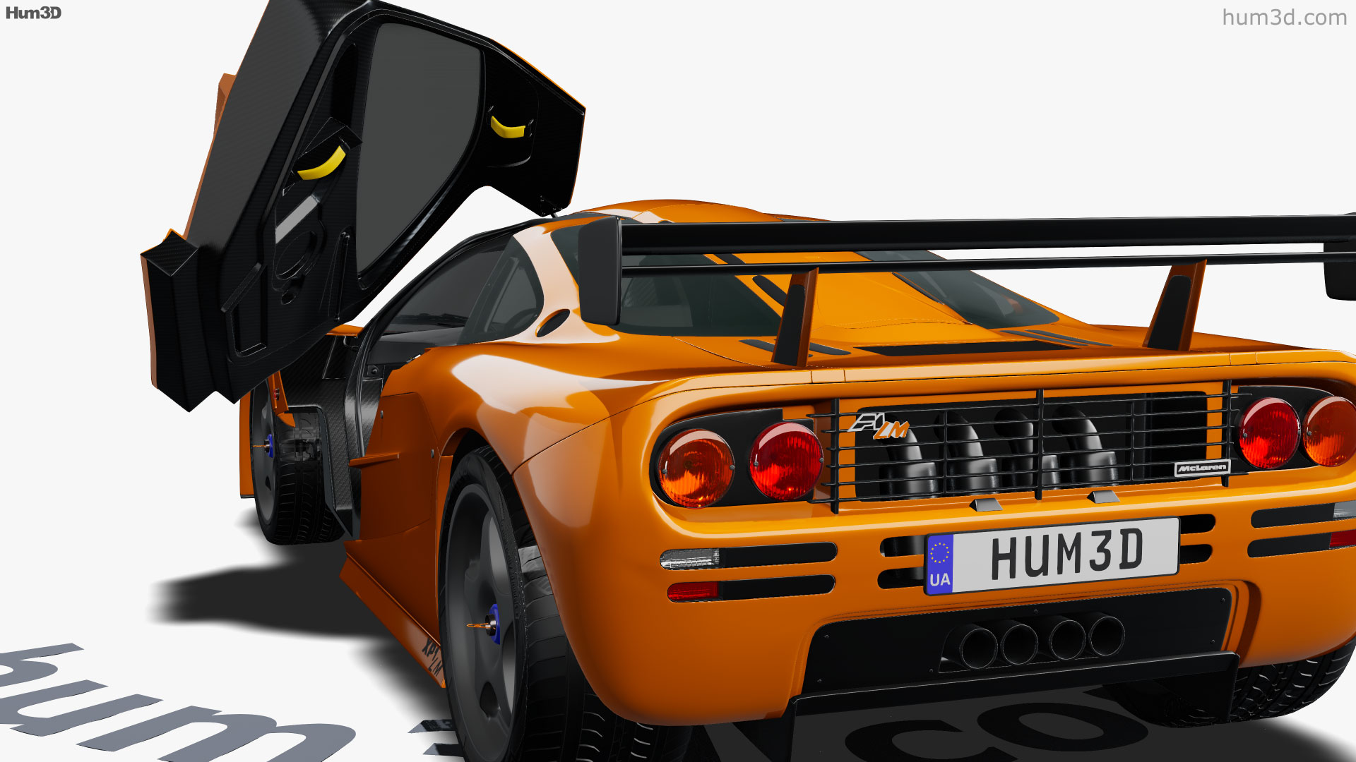 360 view of McLaren F1 LM XP1 with HQ interior 1998 3D model - 3DModels ...
