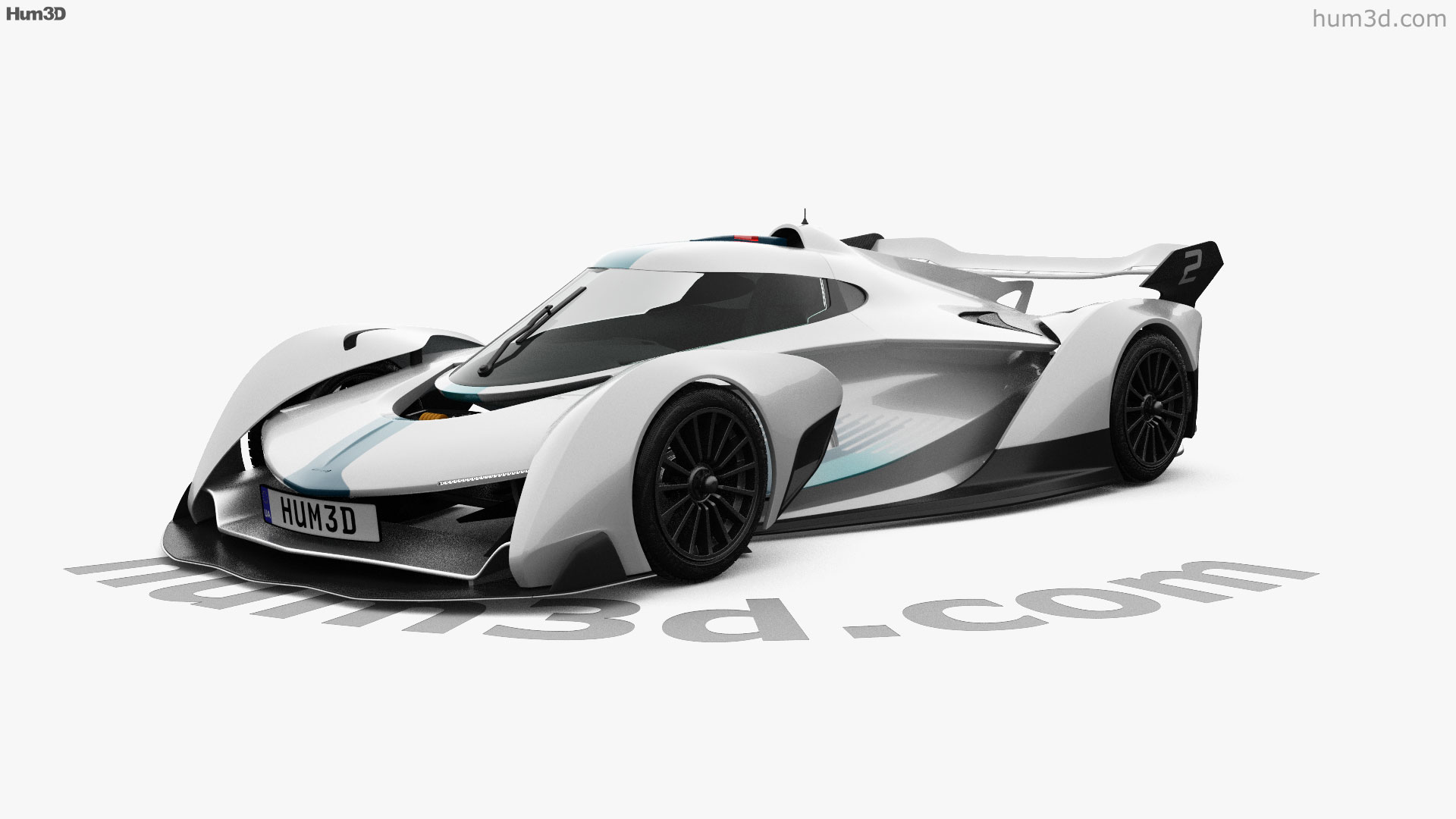 360 view of McLaren Solus GT 2024 3D model - 3DModels store
