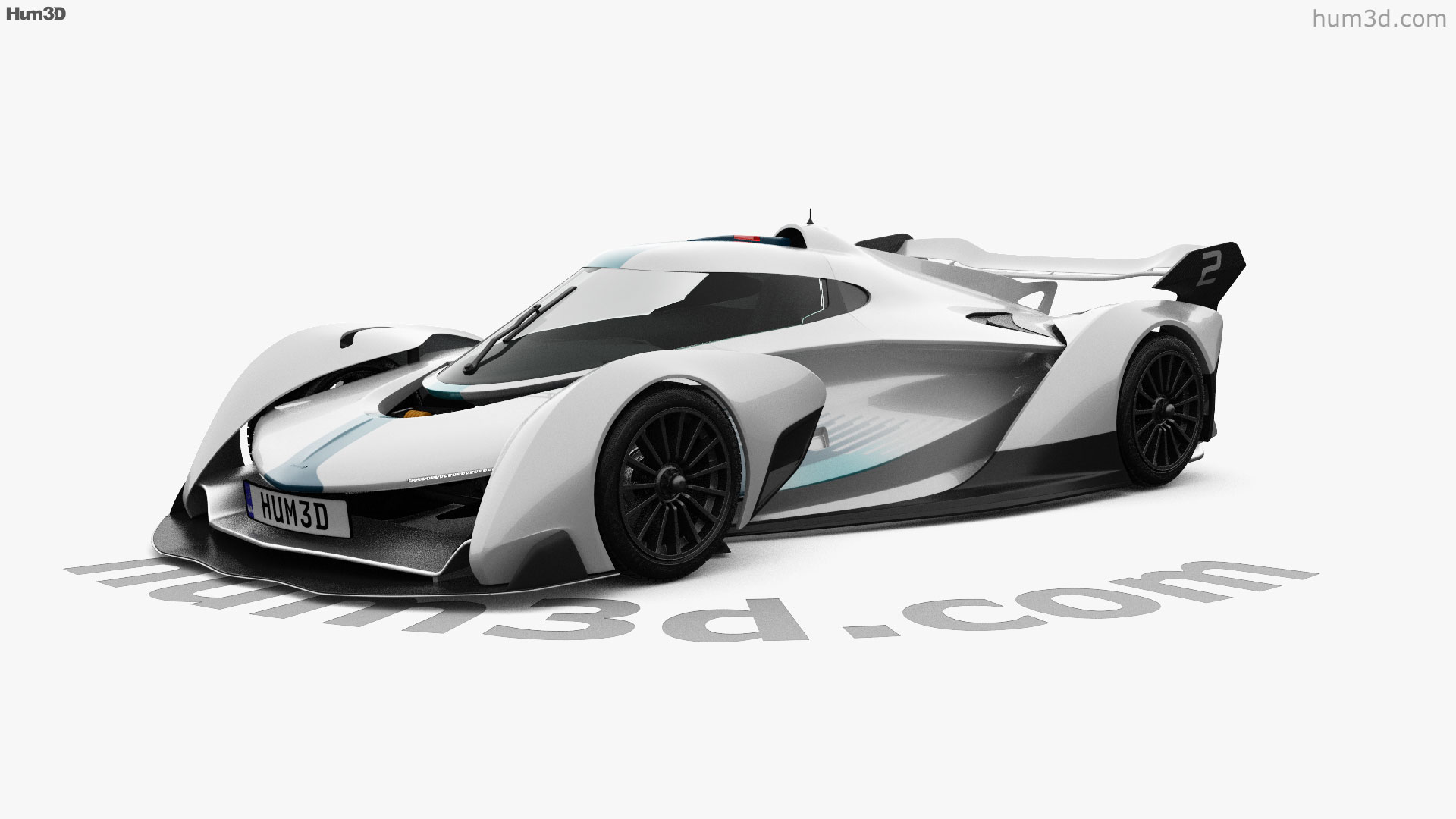 360 view of McLaren Solus GT 2024 3D model - 3DModels store
