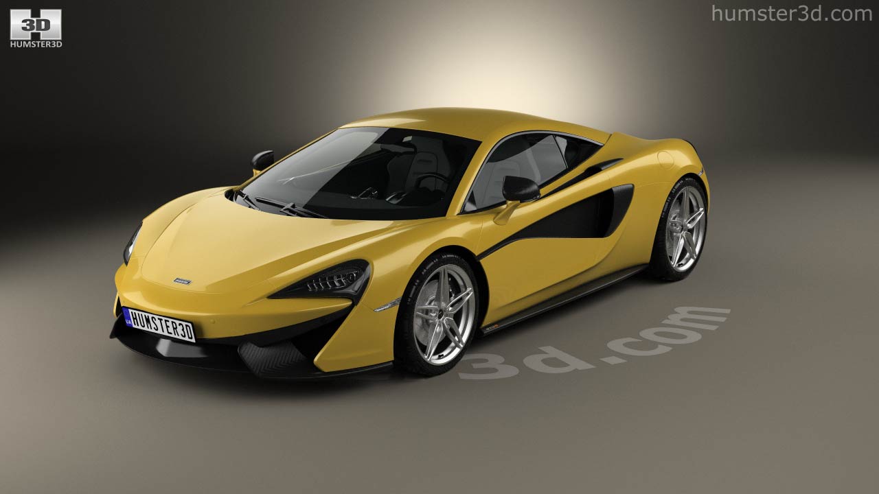 360 view of McLaren 570S 2018 3D model - 3DModels store