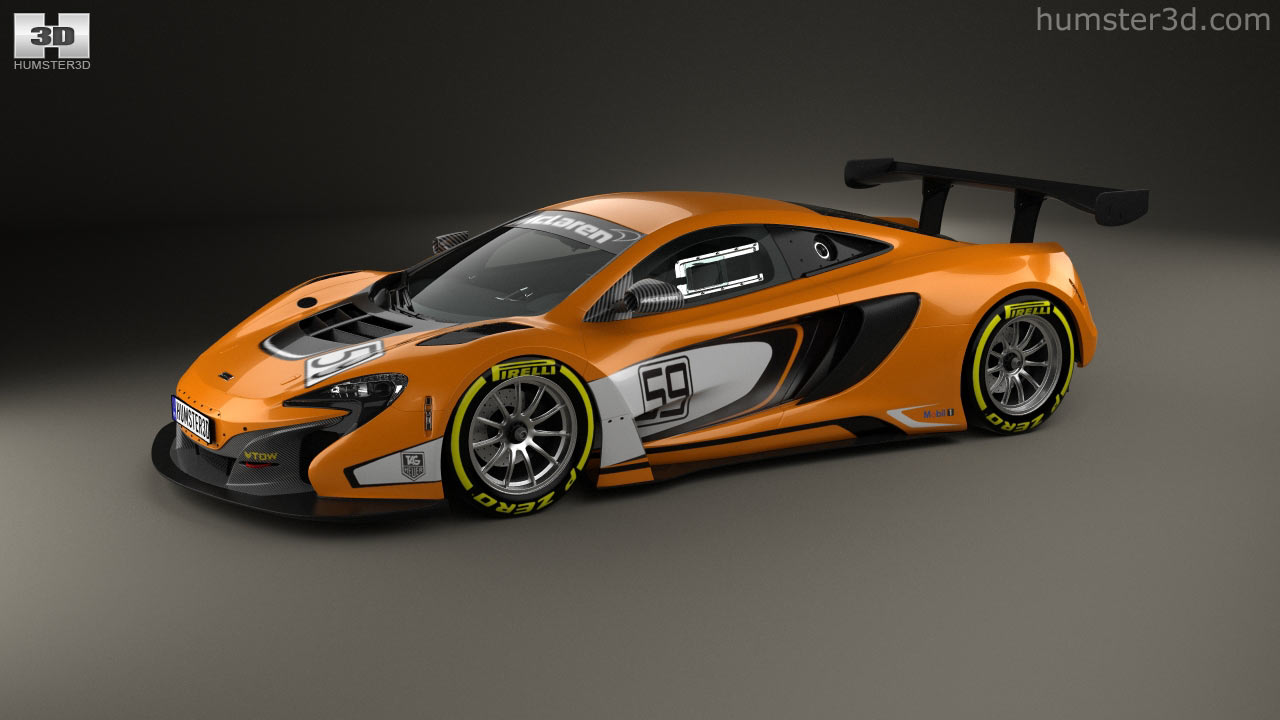 360 view of McLaren 650S GT3 2017 3D model - 3DModels store
