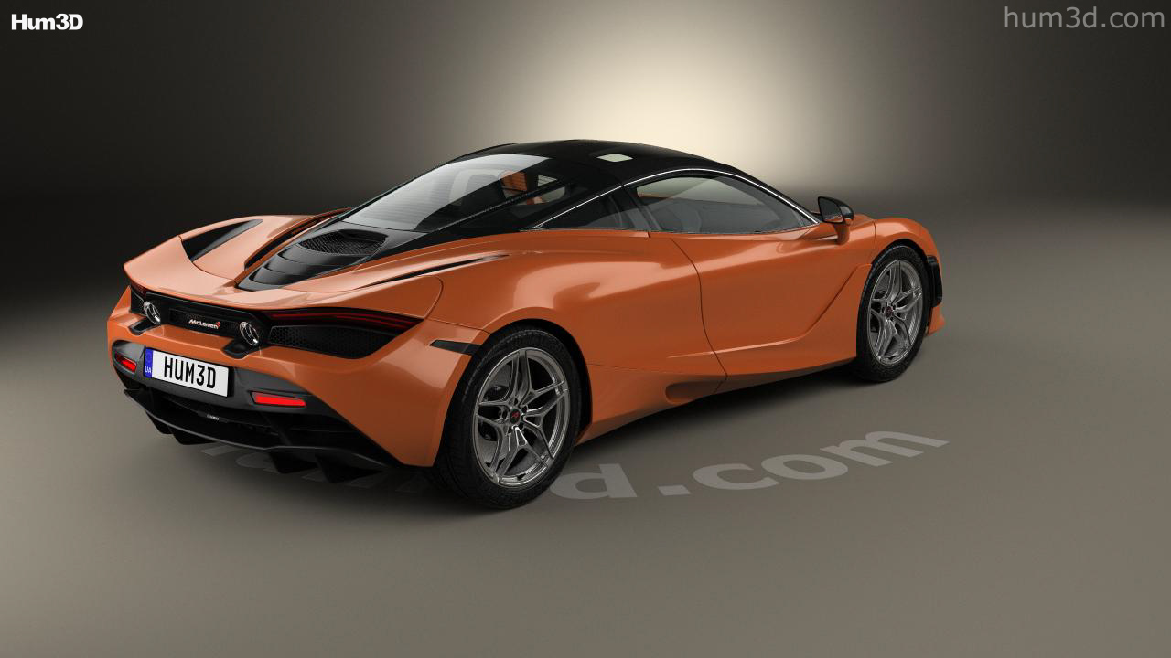 360 view of McLaren 720S 2020 3D model - 3DModels store