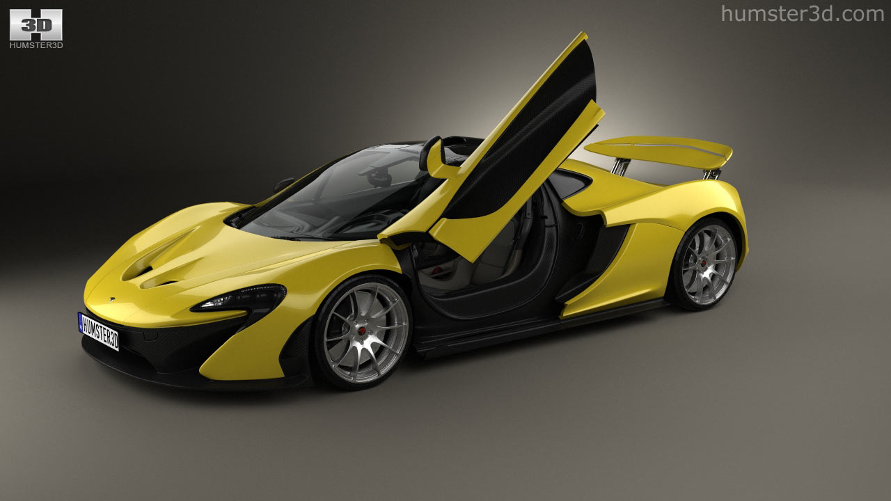 360 view of McLaren P1 with HQ interior 2016 3D model - 3DModels store
