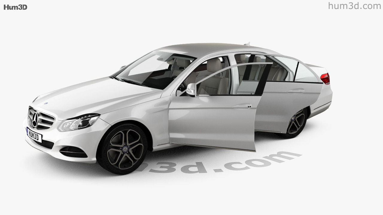 360 view of Mercedes-Benz E-class (W212) sedan with HQ interior 2017 3D ...