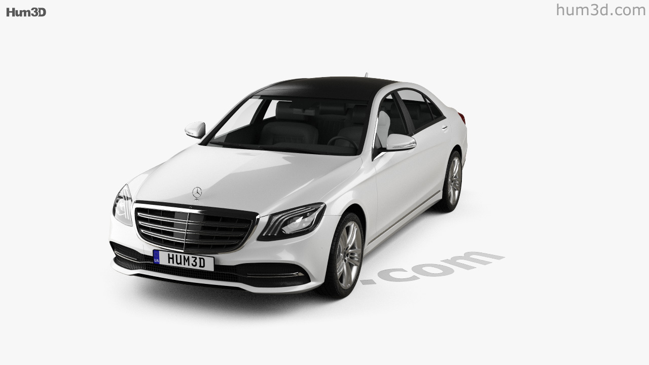 360 view of Mercedes-Benz S-class (V222) 2020 3D model - 3DModels store