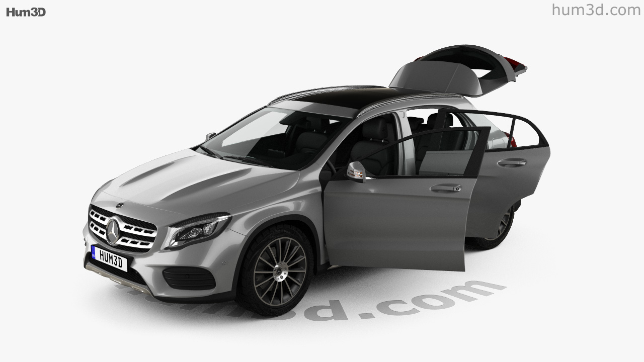 360 view of Mercedes-Benz GLA-class AMG Line with HQ interior 2020 3D ...