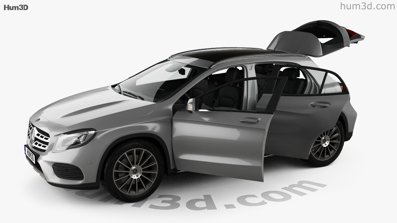 360 view of Mercedes-Benz GLA-class AMG Line with HQ interior 2020 3D ...