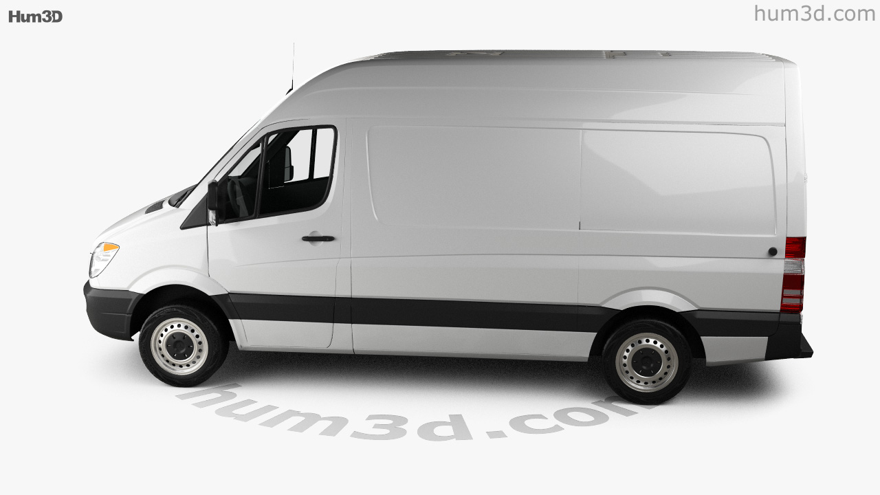 360 view of Mercedes-Benz Sprinter Panel Van SWB HR 2010 3D model ...