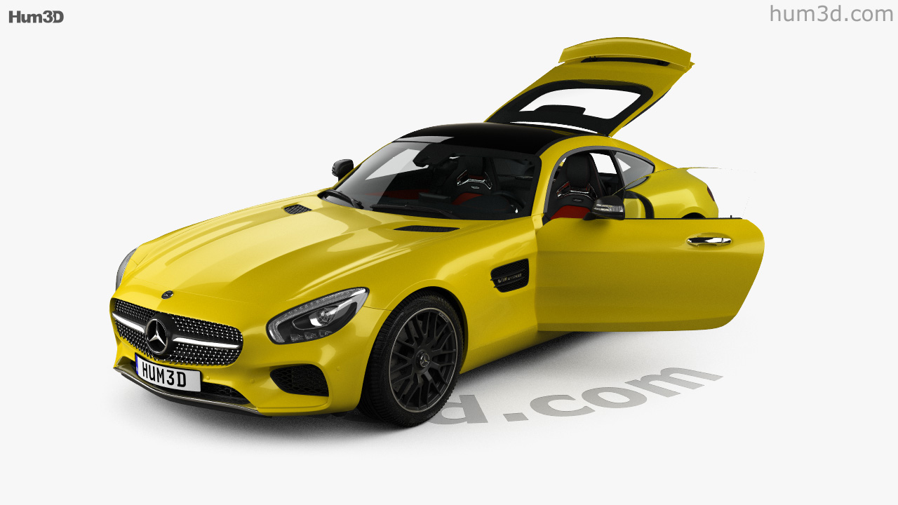 360 view of Mercedes-Benz AMG GT with HQ interior 2017 3D model ...