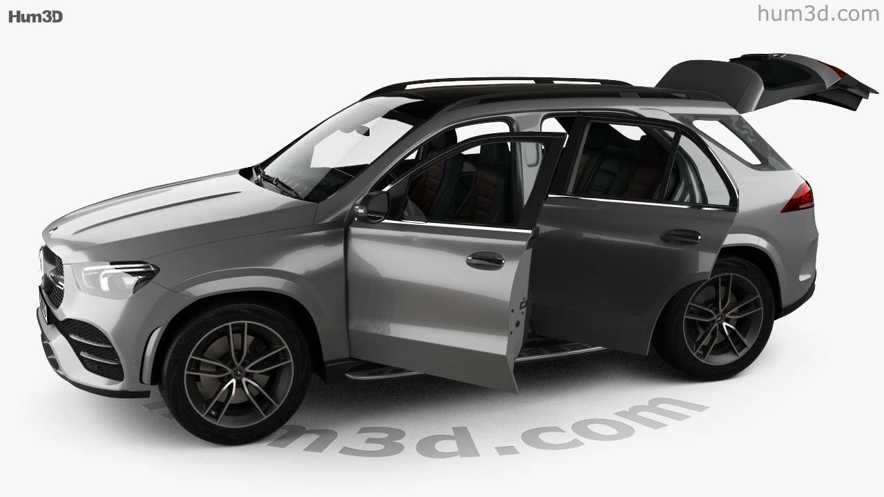 360 view of Mercedes-Benz GLE-class AMG-Line with HQ interior 2022 3D ...