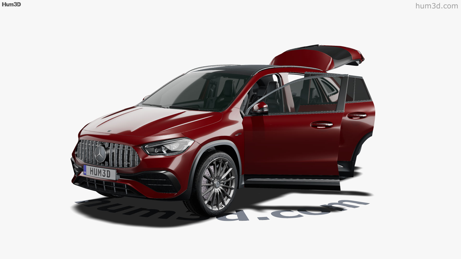 360 view of Mercedes-Benz GLA-class AMG with HQ interior 2023 3D model ...