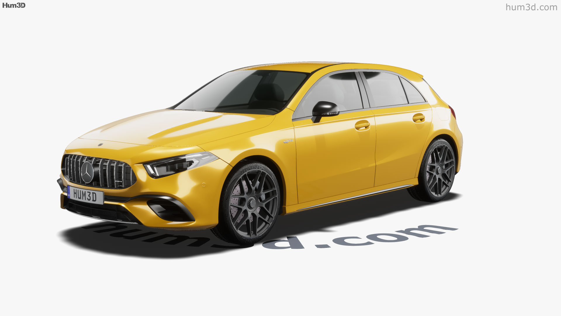 360 view of Mercedes-Benz A-class S AMG 2021 3D model - 3DModels store