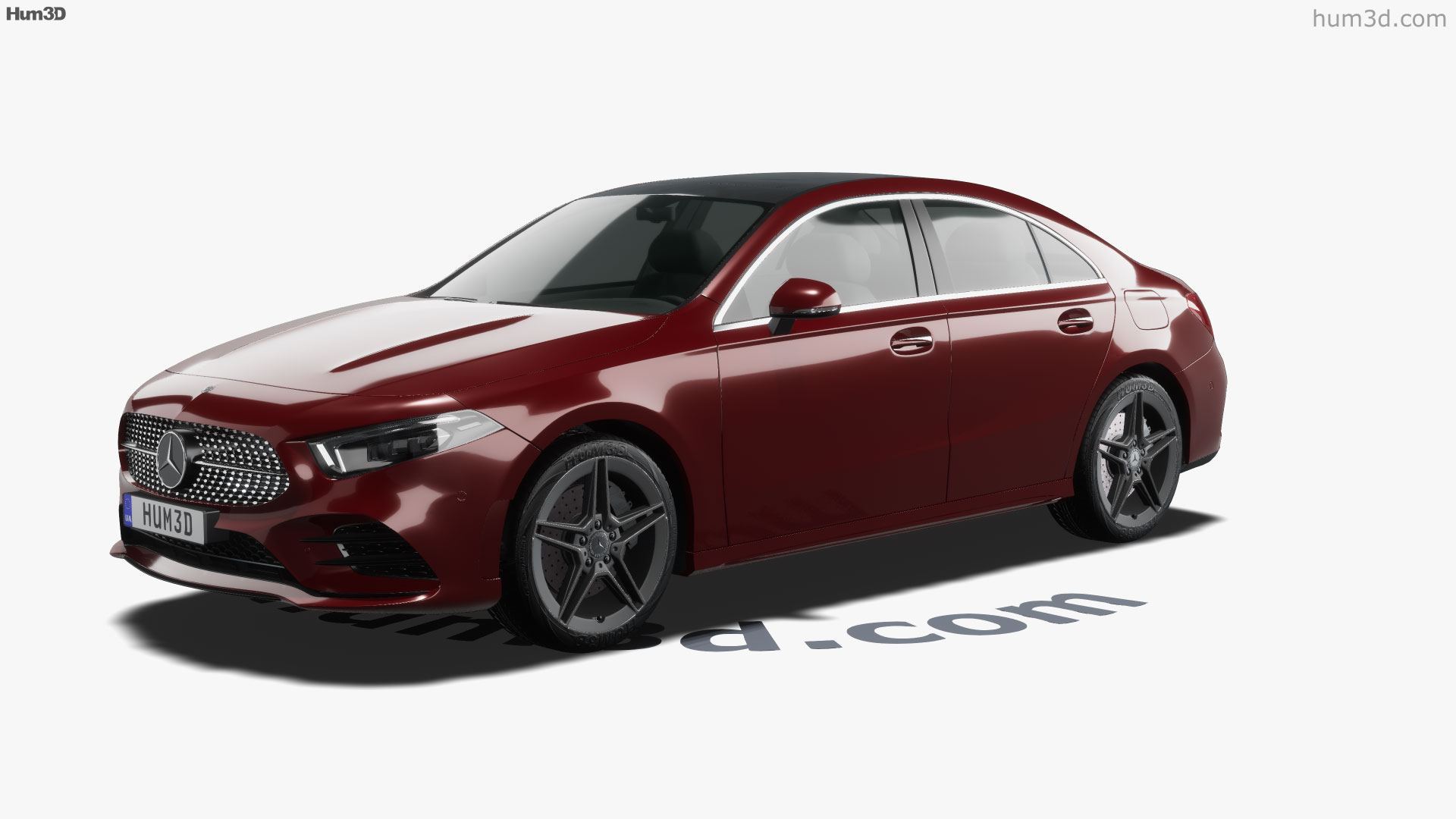 360 view of Mercedes-Benz A-class L Sport CN-spec sedan 2021 3D model ...