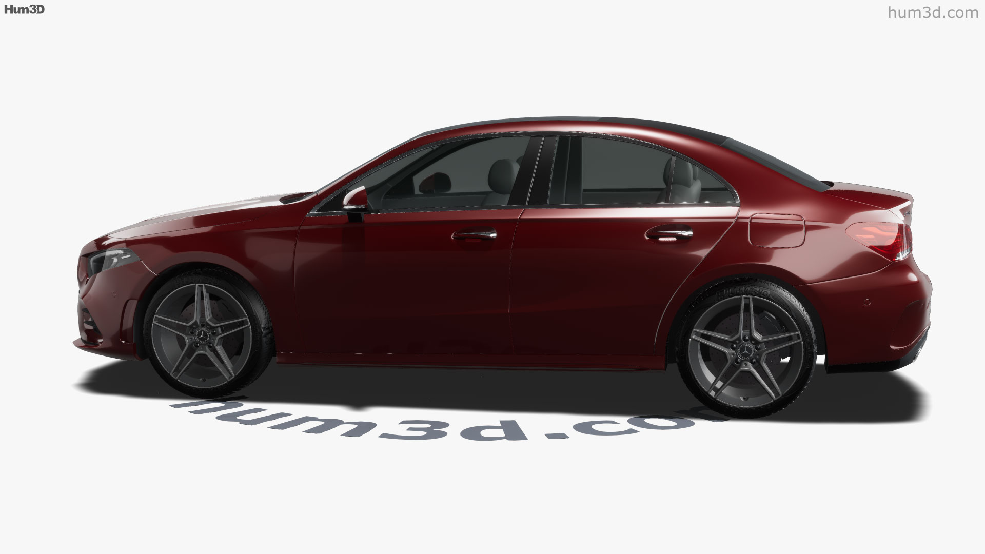 360 view of Mercedes-Benz A-class L Sport CN-spec sedan 2021 3D model ...