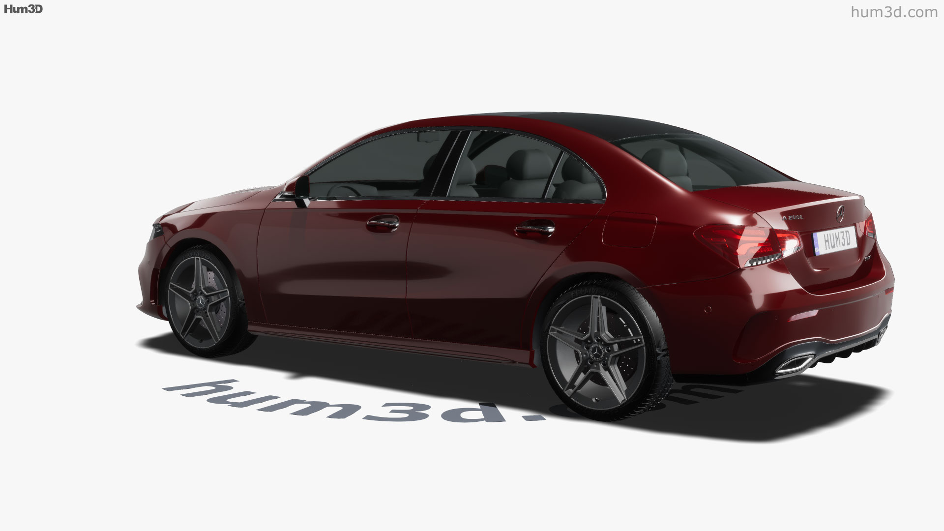 360 view of Mercedes-Benz A-class L Sport CN-spec sedan 2021 3D model ...