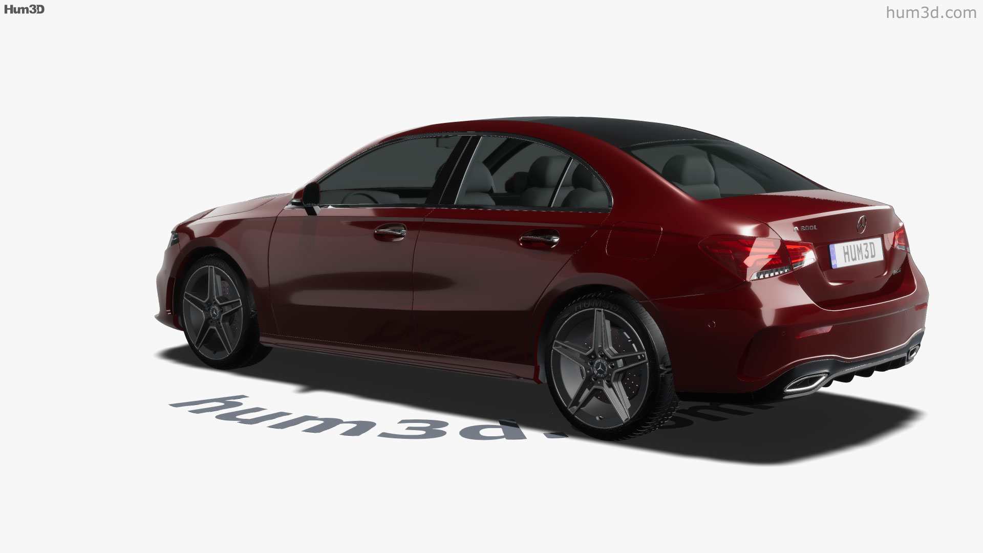 360 view of Mercedes-Benz A-class L Sport CN-spec sedan 2021 3D model ...