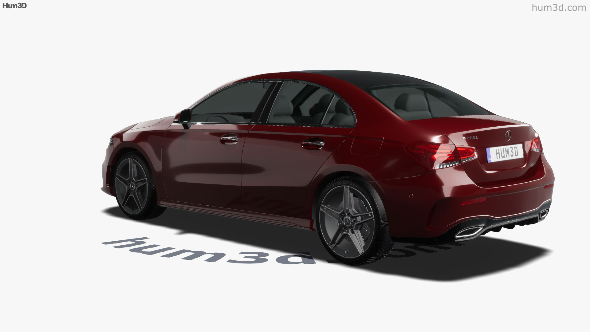 360 view of Mercedes-Benz A-class L Sport CN-spec sedan 2021 3D model ...
