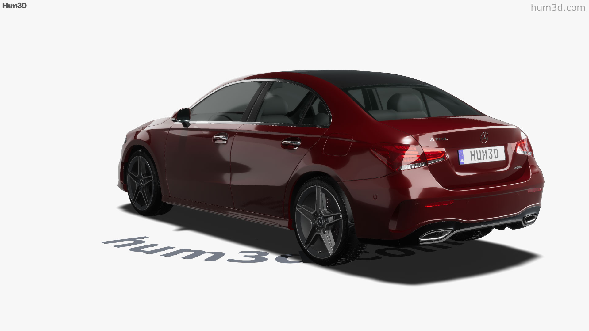 360 view of Mercedes-Benz A-class L Sport CN-spec sedan 2021 3D model ...