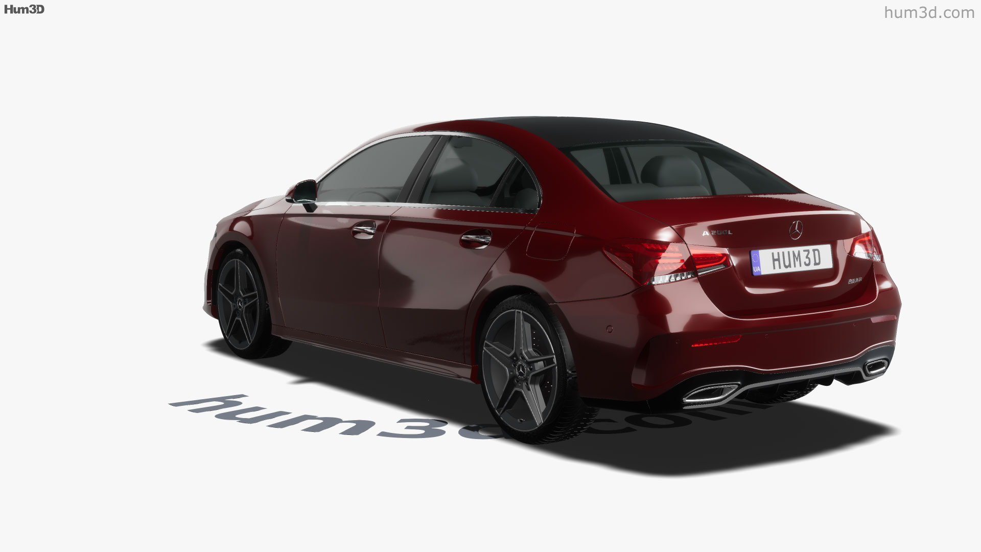 360 view of Mercedes-Benz A-class L Sport CN-spec sedan 2021 3D model ...
