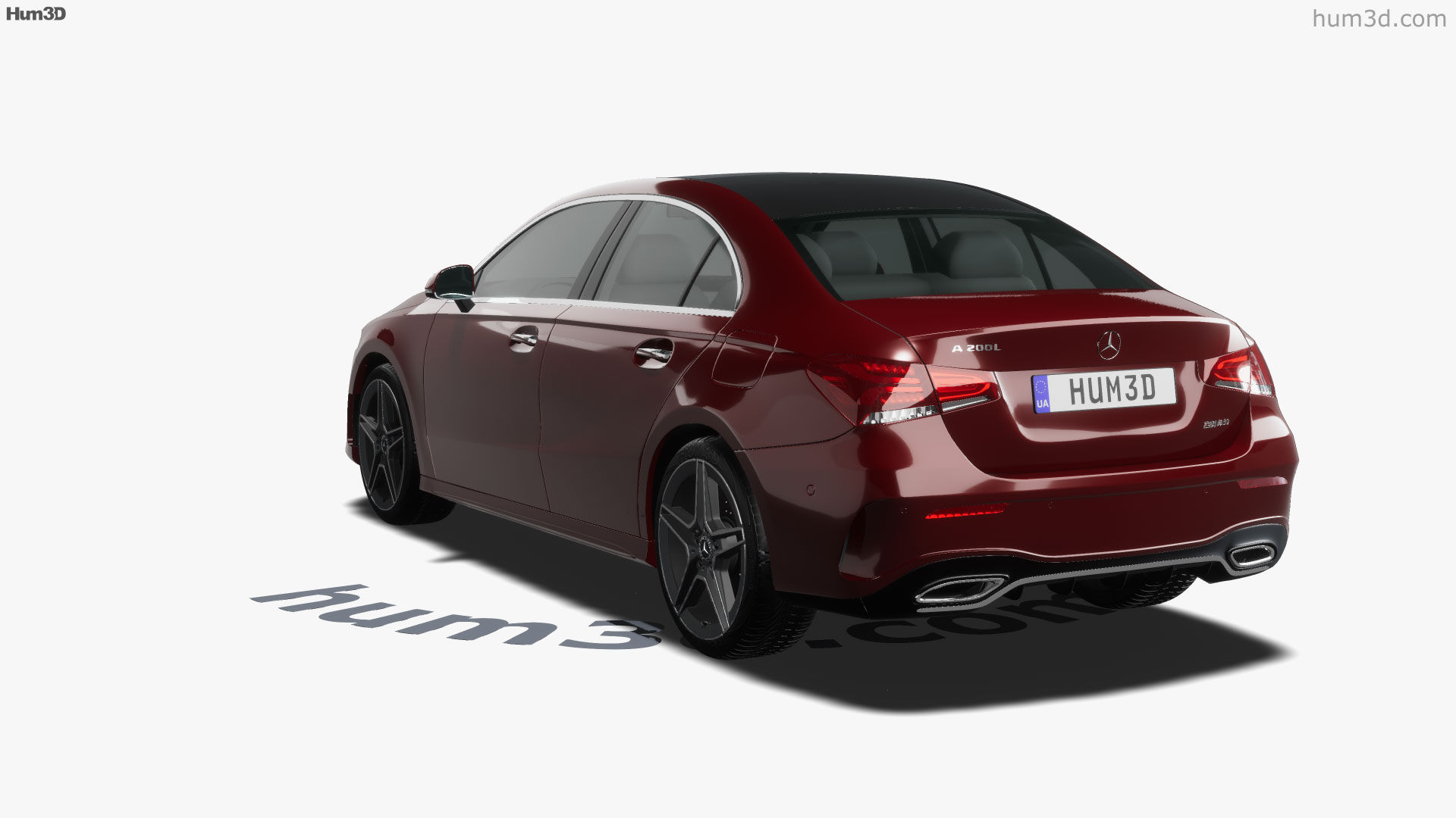 360 view of Mercedes-Benz A-class L Sport CN-spec sedan 2021 3D model ...