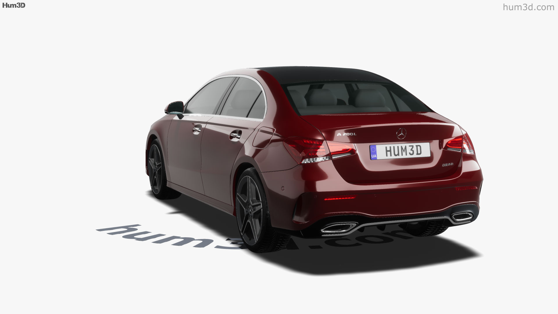 360 view of Mercedes-Benz A-class L Sport CN-spec sedan 2021 3D model ...