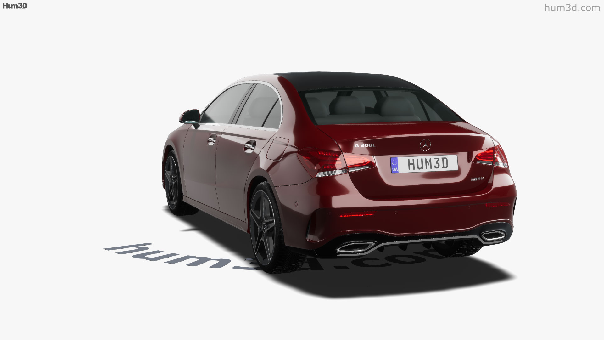 360 view of Mercedes-Benz A-class L Sport CN-spec sedan 2021 3D model ...