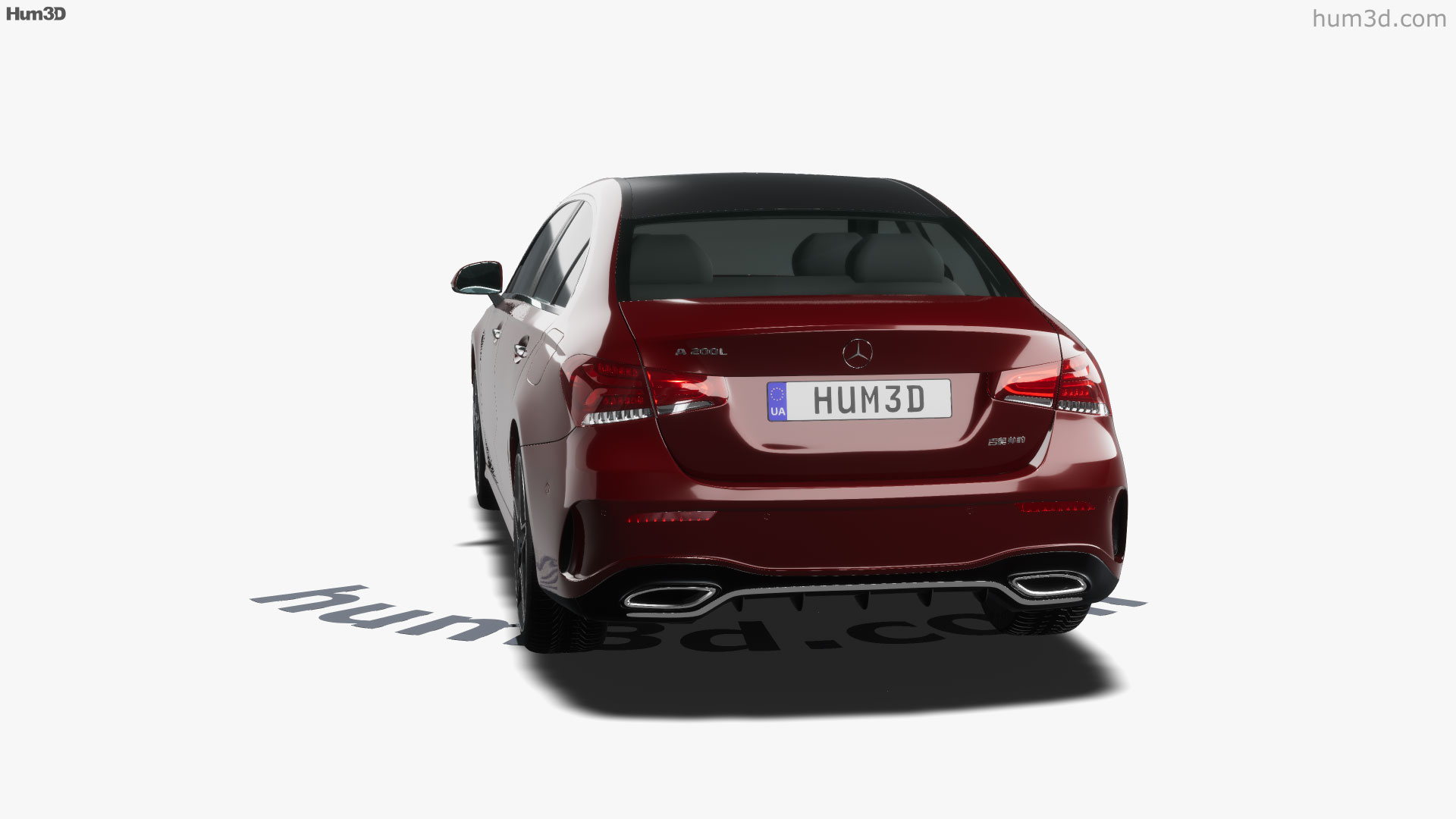 360 view of Mercedes-Benz A-class L Sport CN-spec sedan 2021 3D model ...