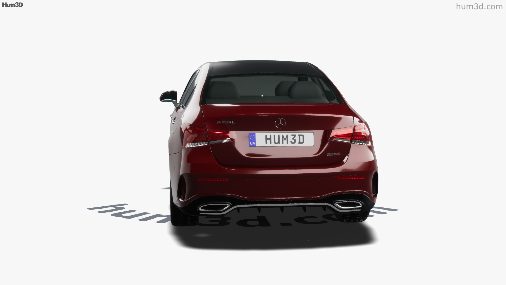 360 view of Mercedes-Benz A-class L Sport CN-spec sedan 2021 3D model ...