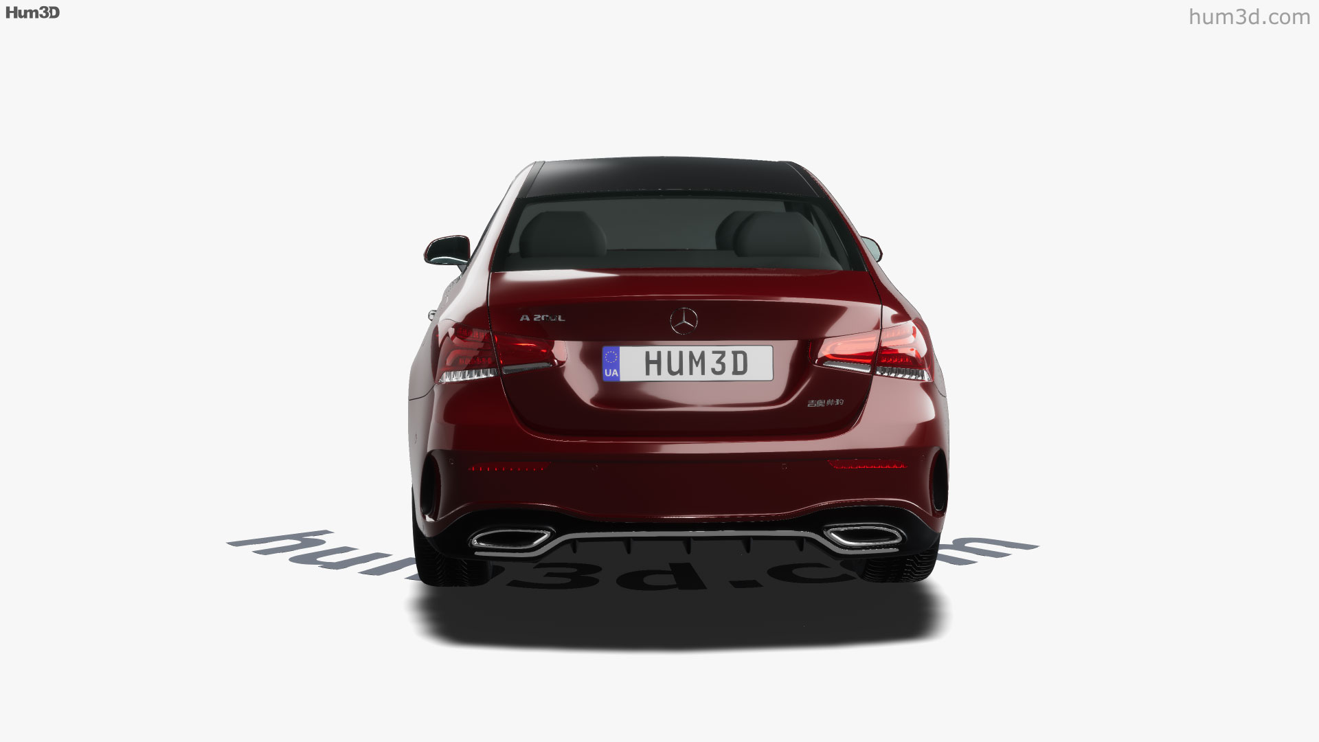 360 view of Mercedes-Benz A-class L Sport CN-spec sedan 2021 3D model ...