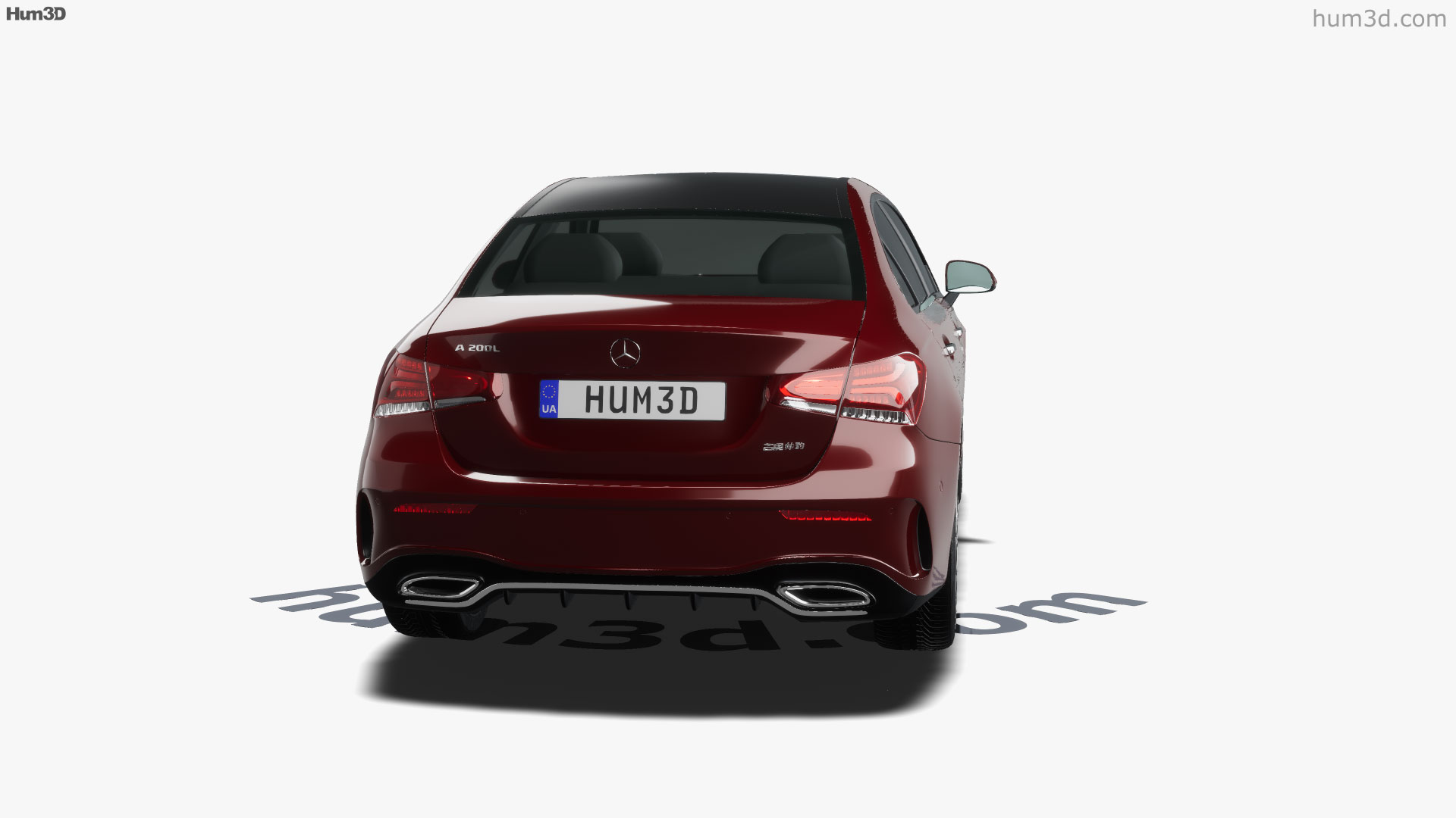 360 view of Mercedes-Benz A-class L Sport CN-spec sedan 2021 3D model ...