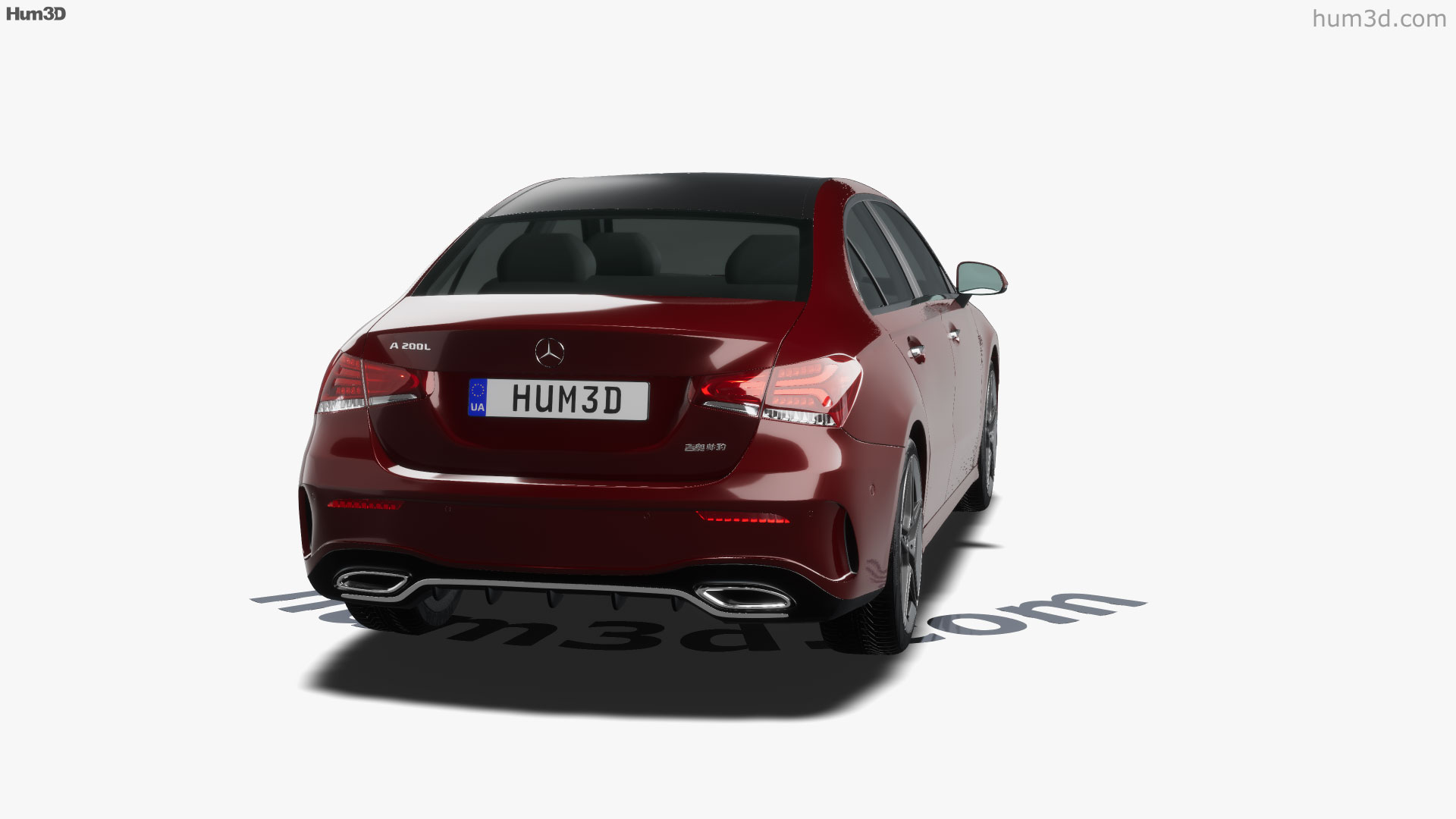 360 view of Mercedes-Benz A-class L Sport CN-spec sedan 2021 3D model ...