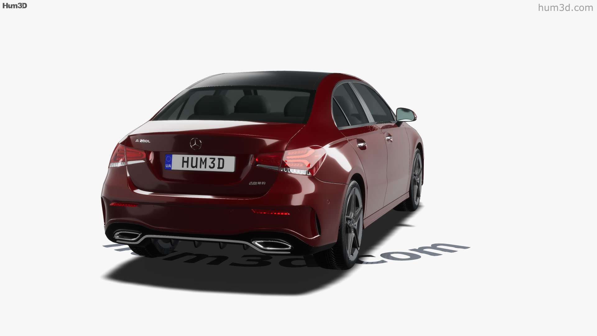 360 view of Mercedes-Benz A-class L Sport CN-spec sedan 2021 3D model ...
