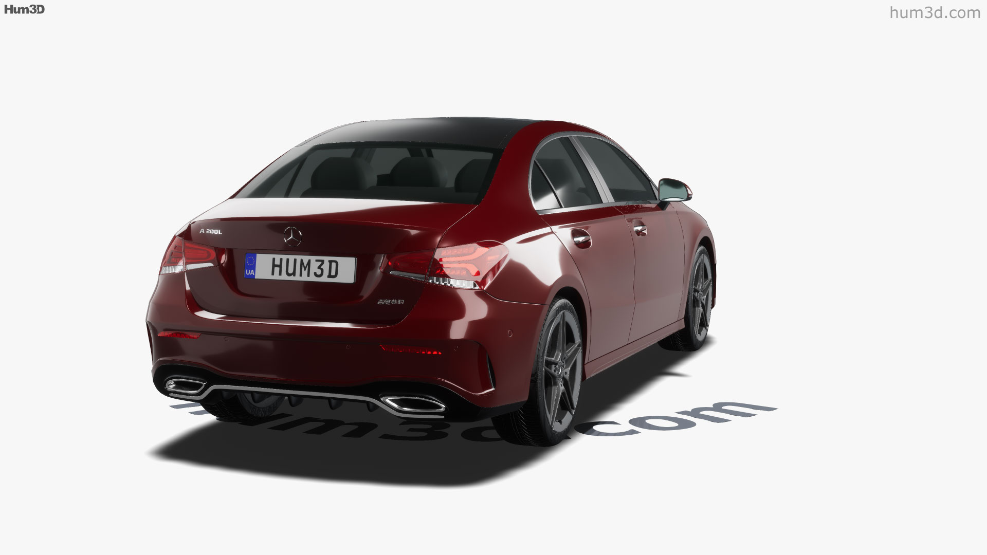 360 view of Mercedes-Benz A-class L Sport CN-spec sedan 2021 3D model ...