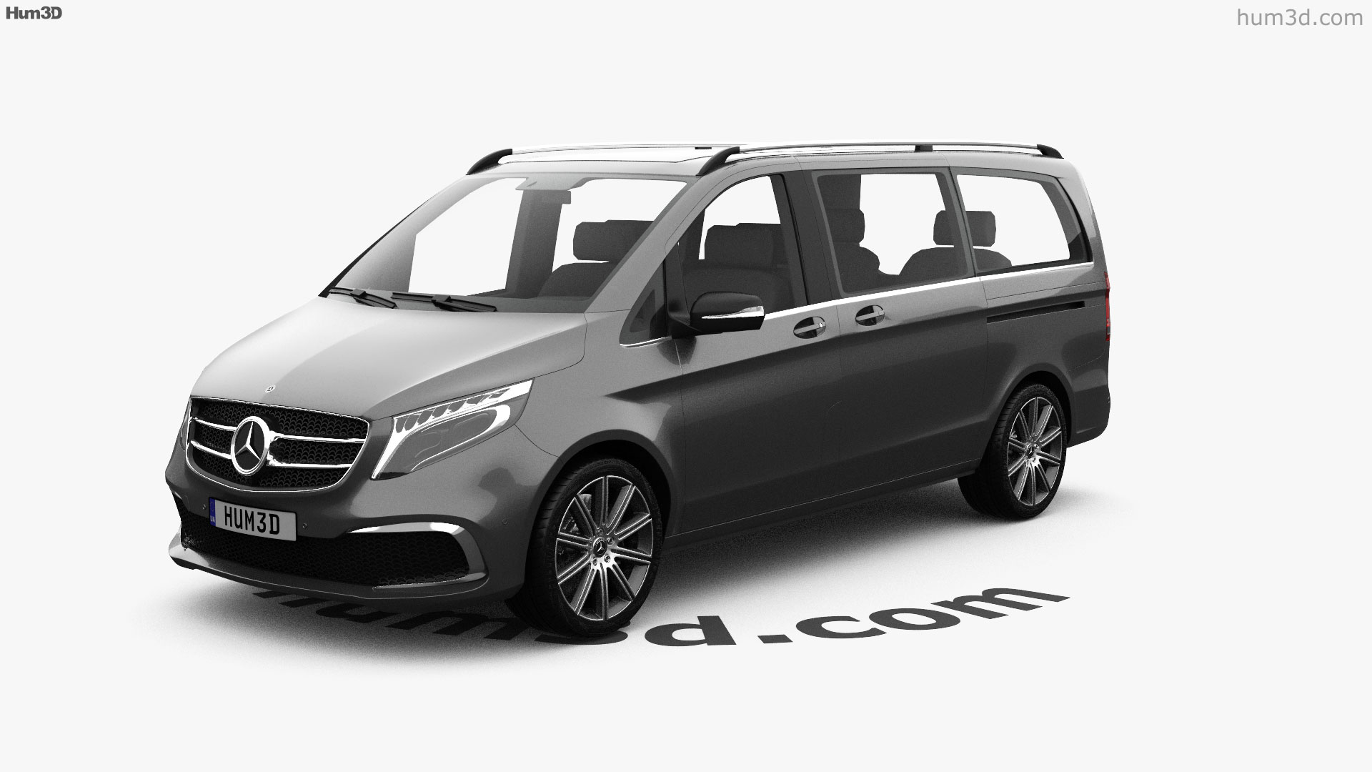 360 view of Mercedes-Benz V-class Exclusive Line 2022 3D model ...