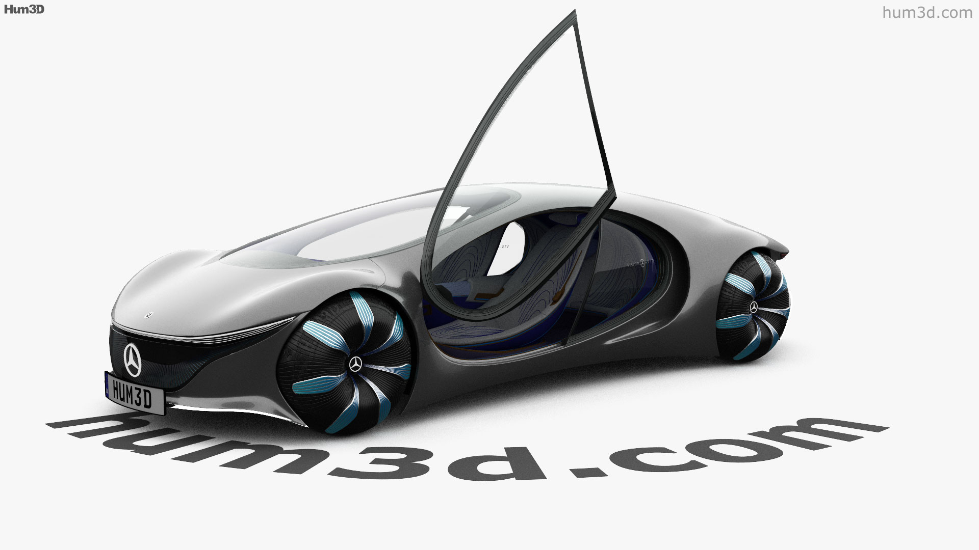 360 view of Mercedes-Benz Vision AVTR with HQ interior 2023 3D model ...