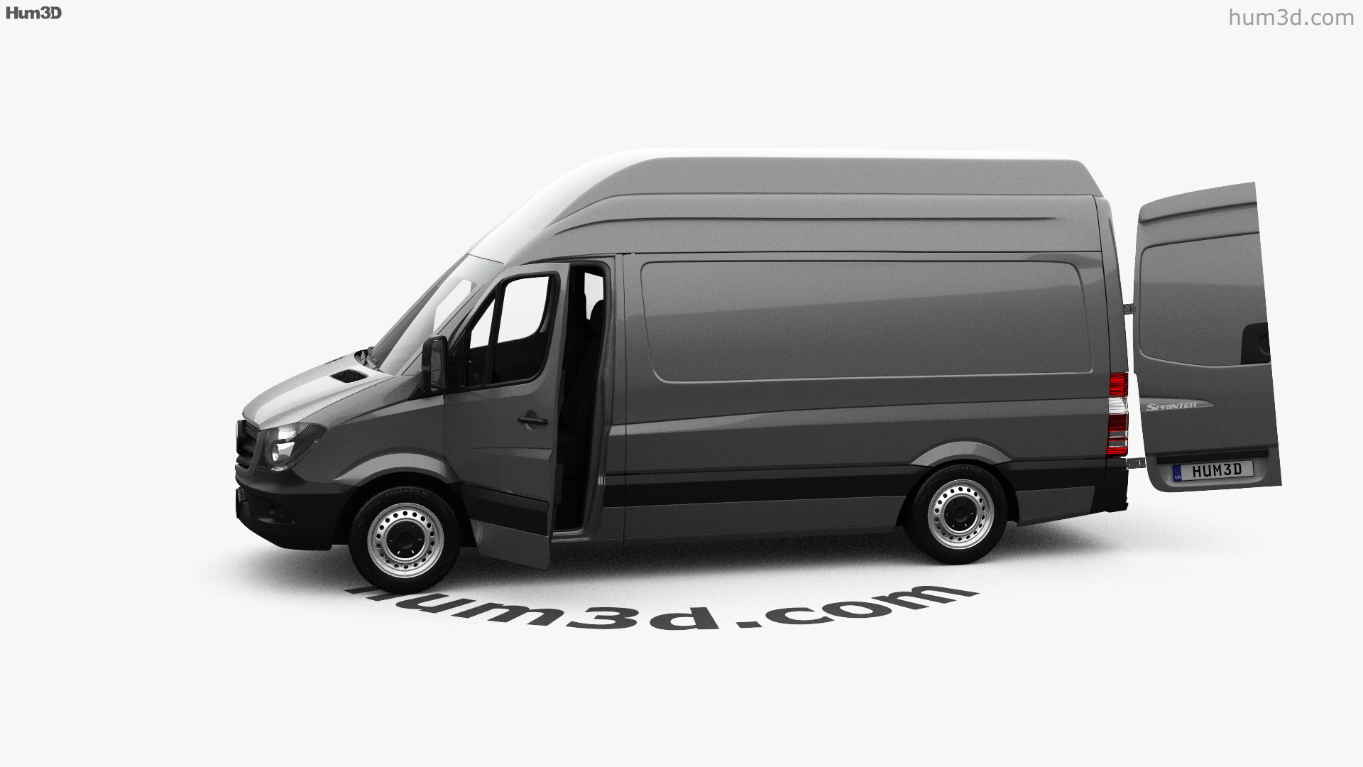 360 view of Mercedes-Benz Sprinter Panel Van SWB SHR with HQ interior ...
