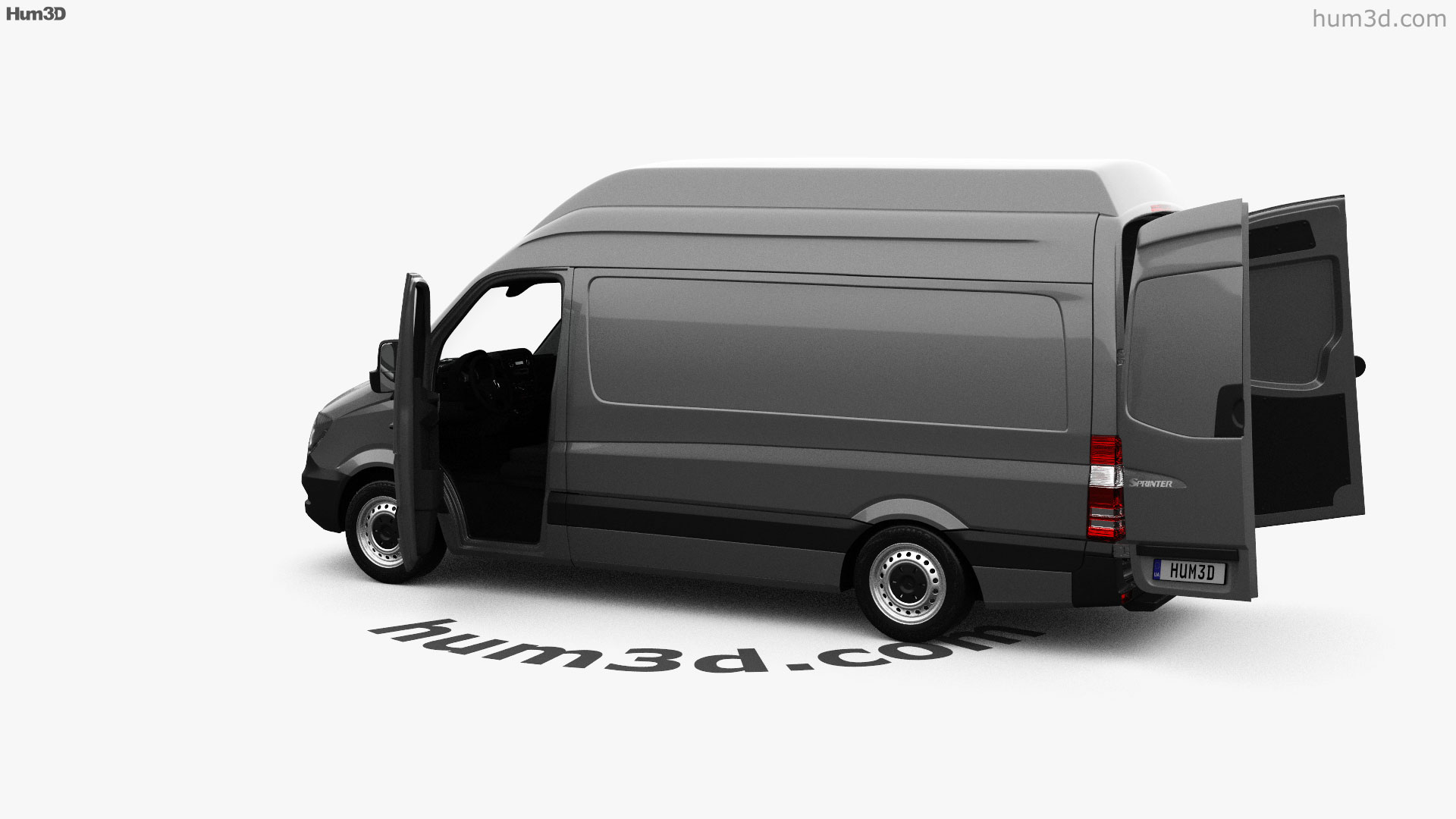 360 view of Mercedes-Benz Sprinter Panel Van SWB SHR with HQ interior ...