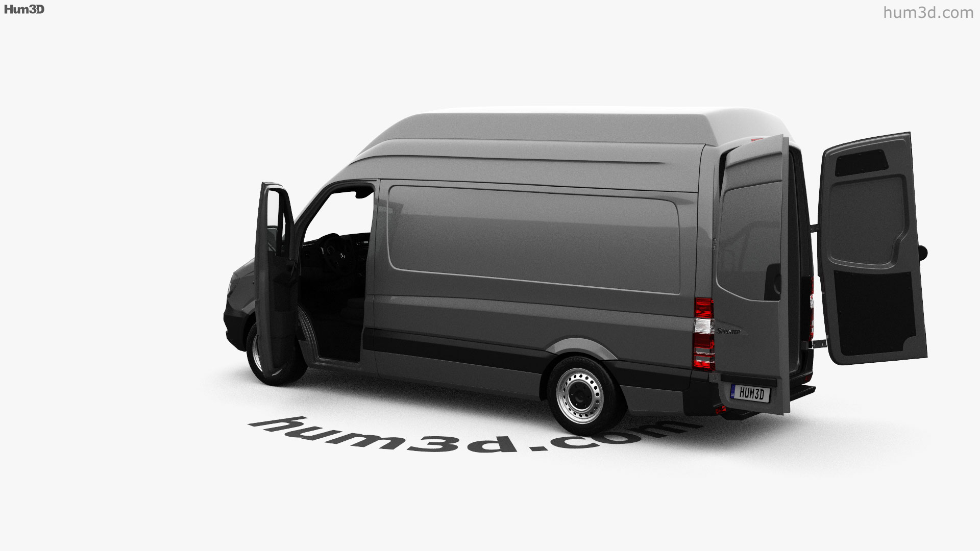 360 view of Mercedes-Benz Sprinter Panel Van SWB SHR with HQ interior ...
