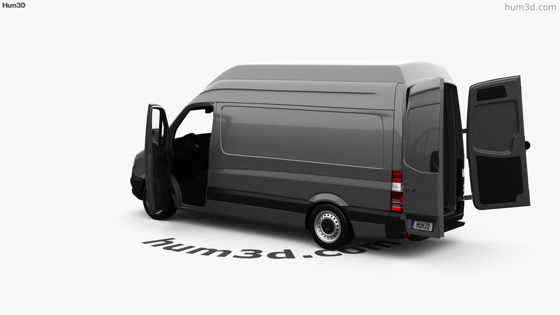 360 view of Mercedes-Benz Sprinter Panel Van SWB SHR with HQ interior ...
