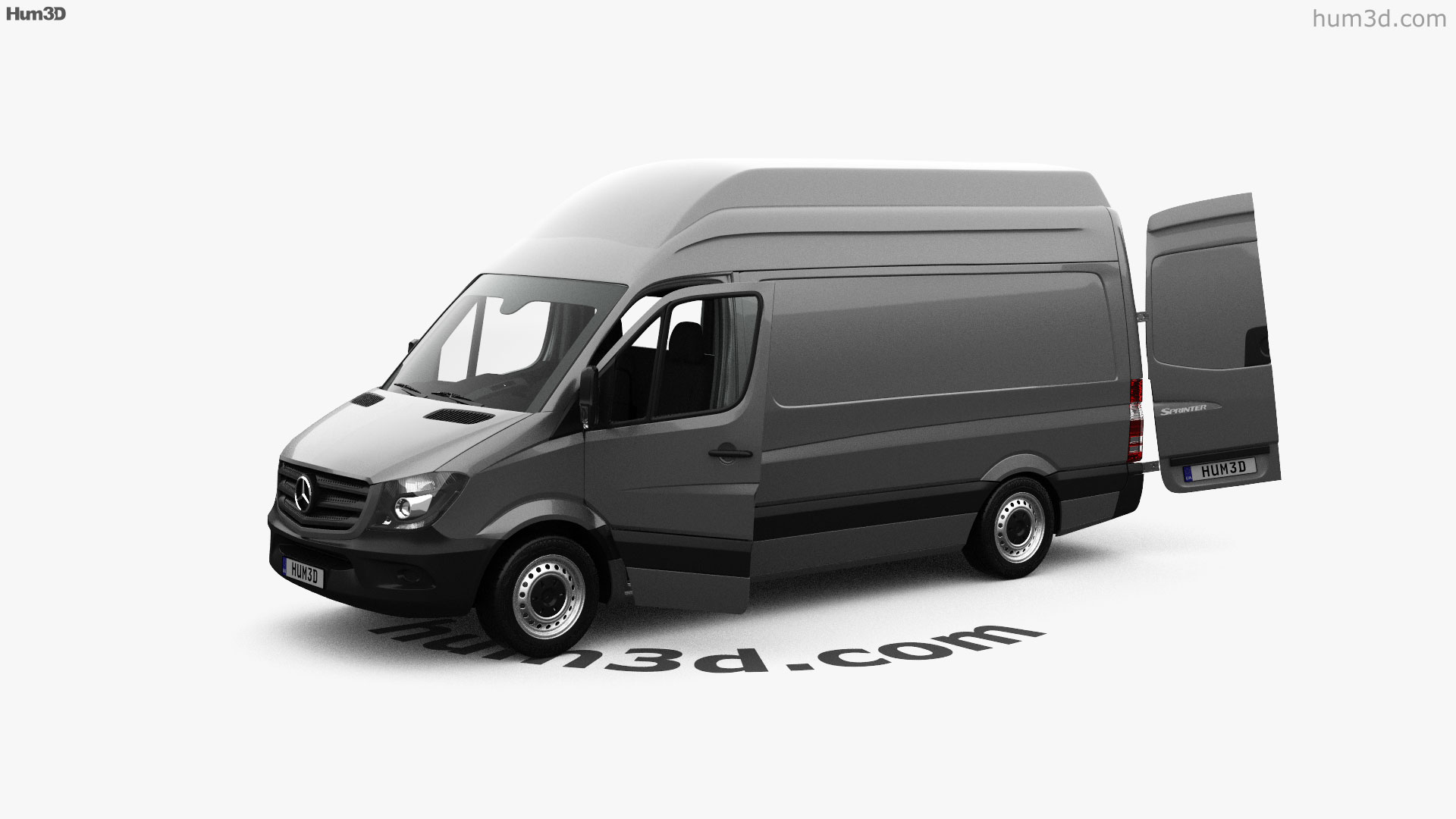 360 view of Mercedes-Benz Sprinter Panel Van SWB SHR with HQ interior ...