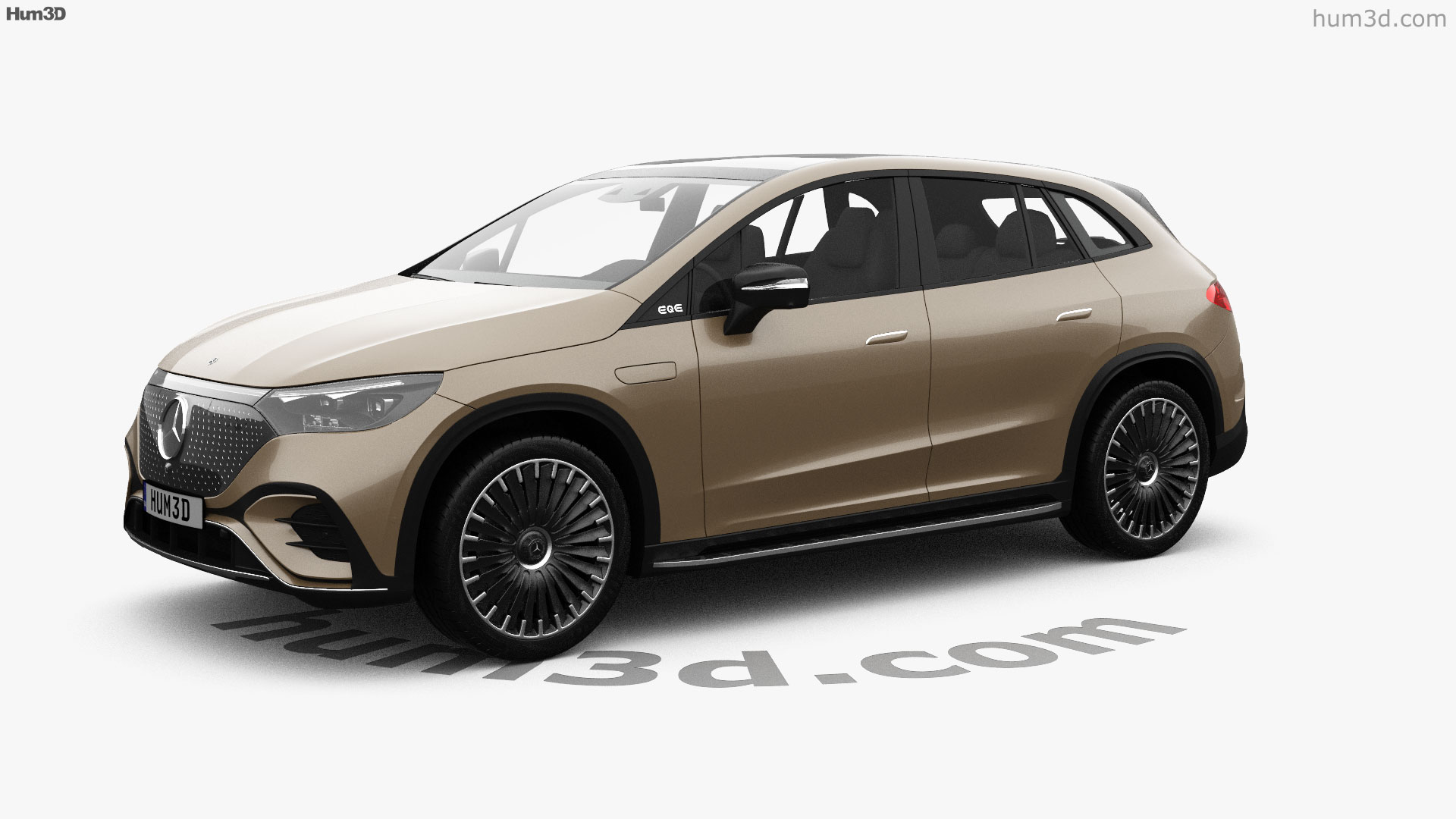 360 view of Mercedes-Benz EQE SUV AMG Line 2024 3D model - 3DModels store