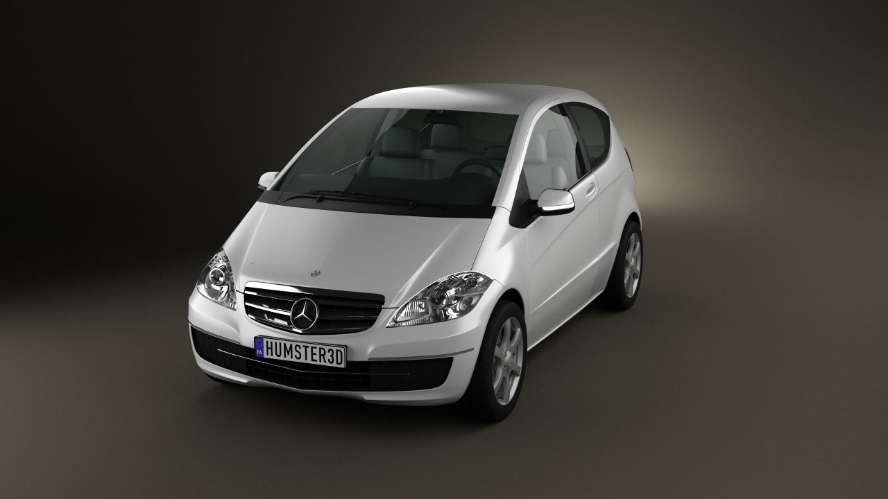 360 view of Mercedes-Benz A-class W169 Coupe 2012 3D model - 3DModels store